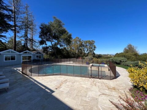 Brown Pool Barrier - A Safe Pool Fence Company - California