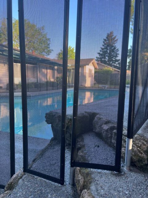 Pool Fence on Steps Installed - A Safe Pool Fence Company - California